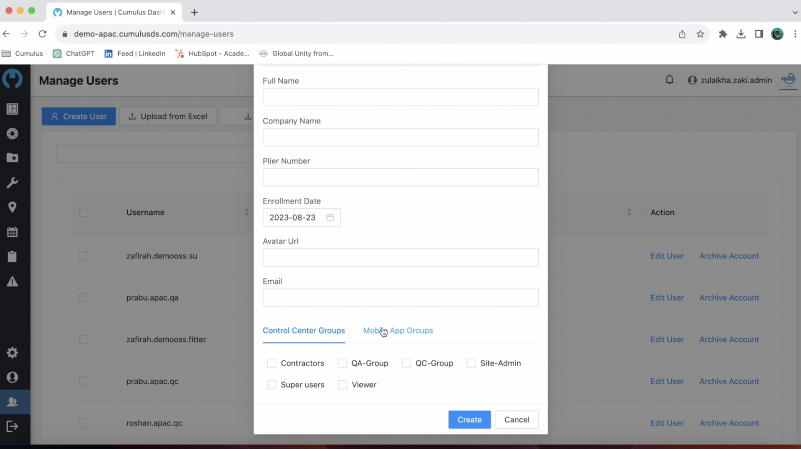 User Guide: Creating New Users – Cumulus Digital Systems