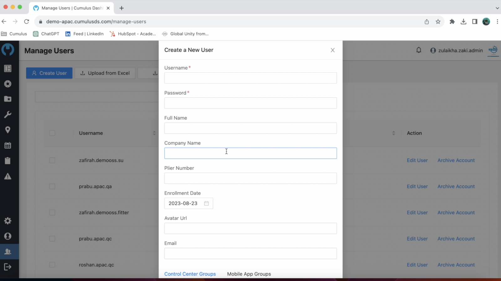 User Guide: Creating New Users – Cumulus Digital Systems